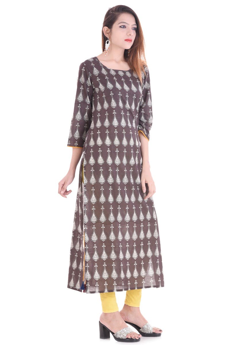 Get Symmetric Floral Print Long Tunic at ₹ 599 | LBB Shop