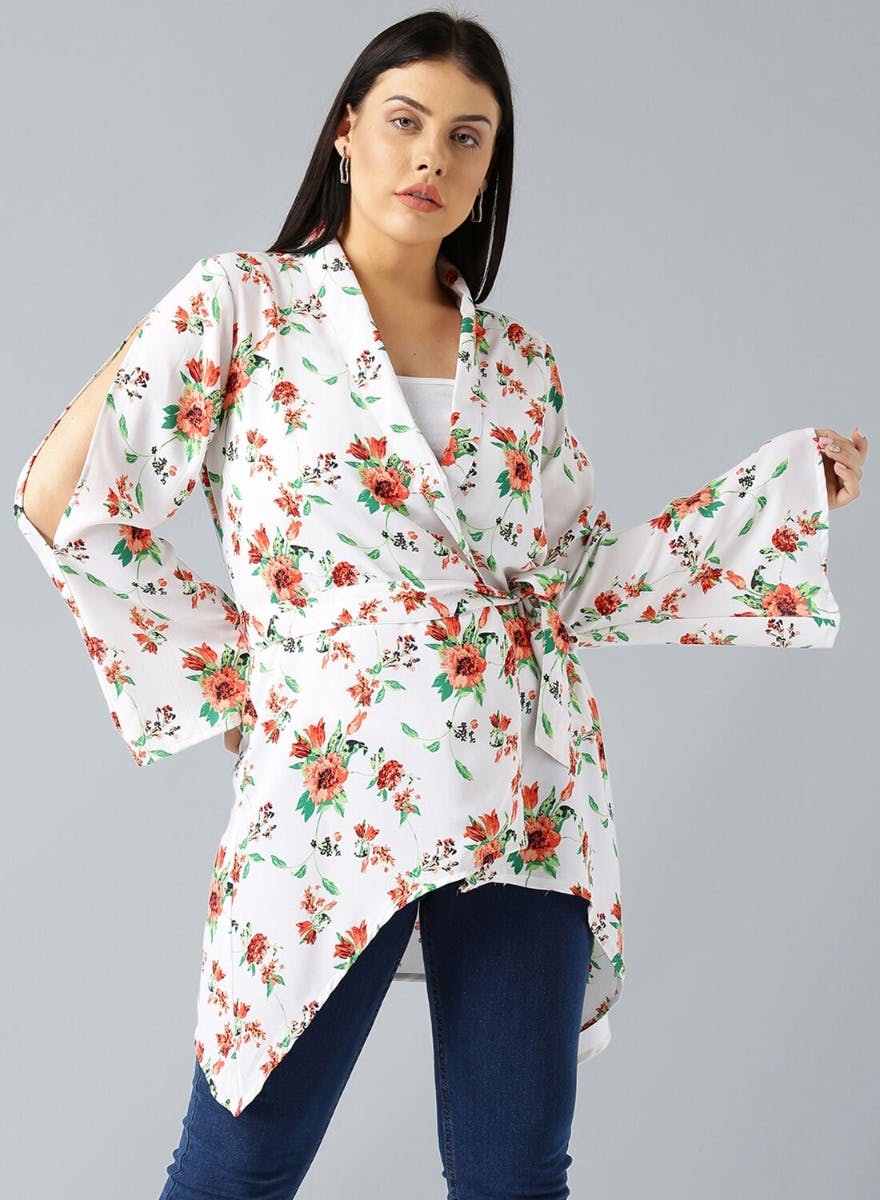 Get Floral Wrap-Around Top at ₹ 357 | LBB Shop
