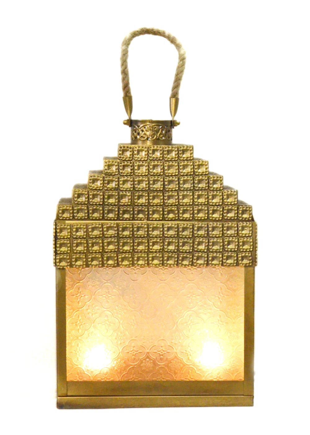 Get Metal Detail Rectangular Lantern at ₹ 1825 | LBB Shop
