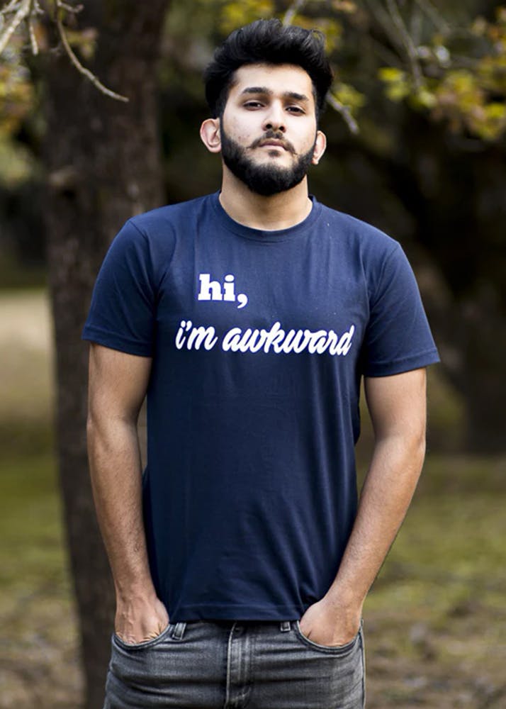 Get "Awkward" Crew Neck T-Shirt at ₹ 399 | LBB Shop
