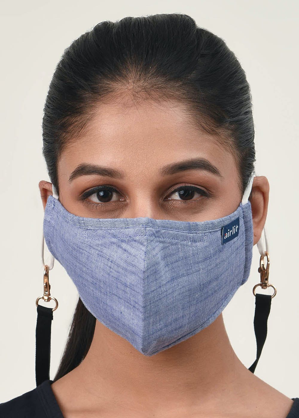 Get The Cobalt Hand Woven Khadi Mask at ₹ 599 | LBB Shop