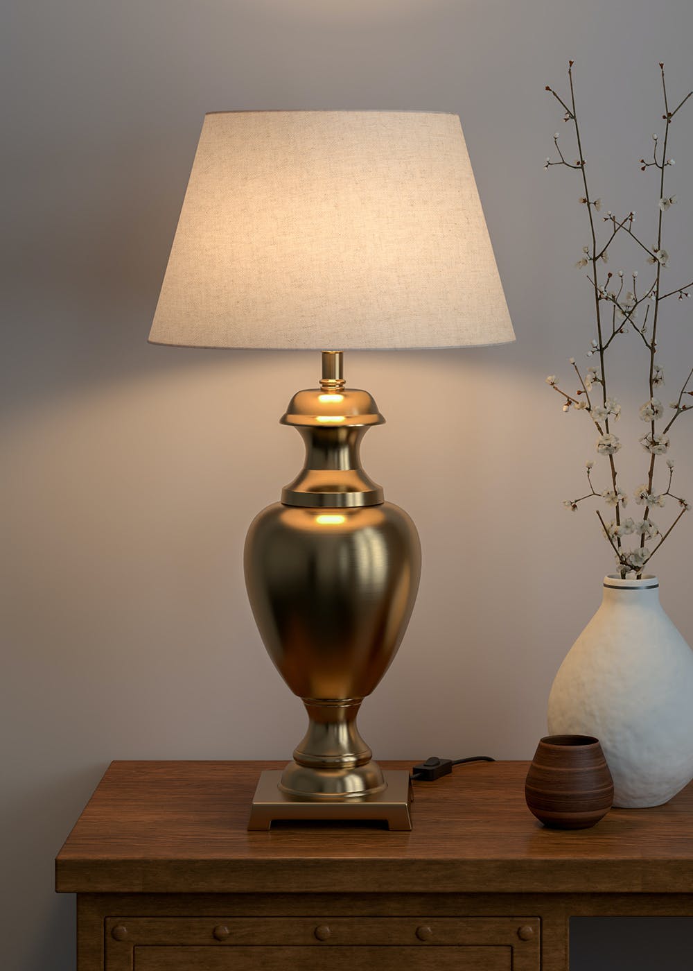 Get Royal Brass Antique Gold Trophy Table Lamp at ₹ 3999 | LBB Shop