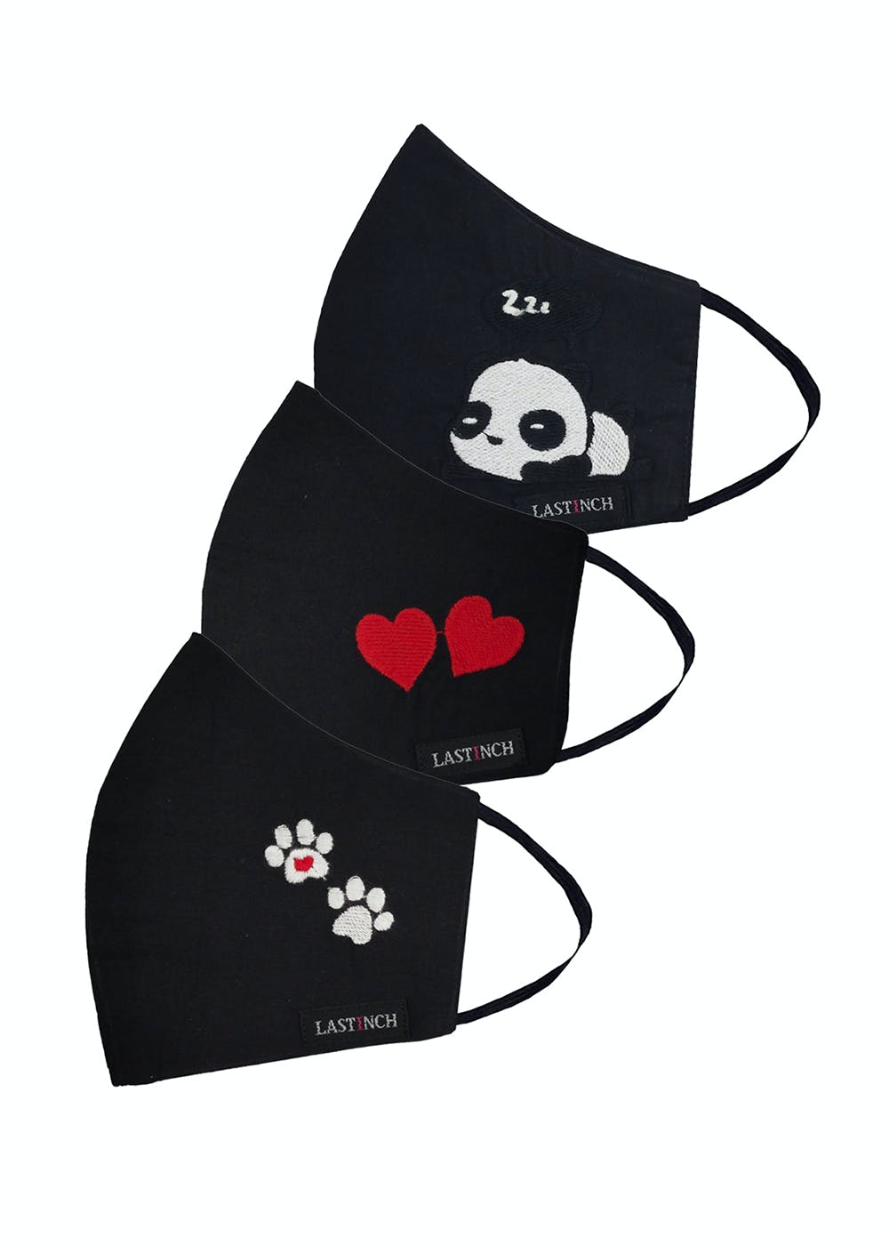 Get Cute Happy Panda Protective Face Masks Pack - Set of 3 at ₹ 439 ...