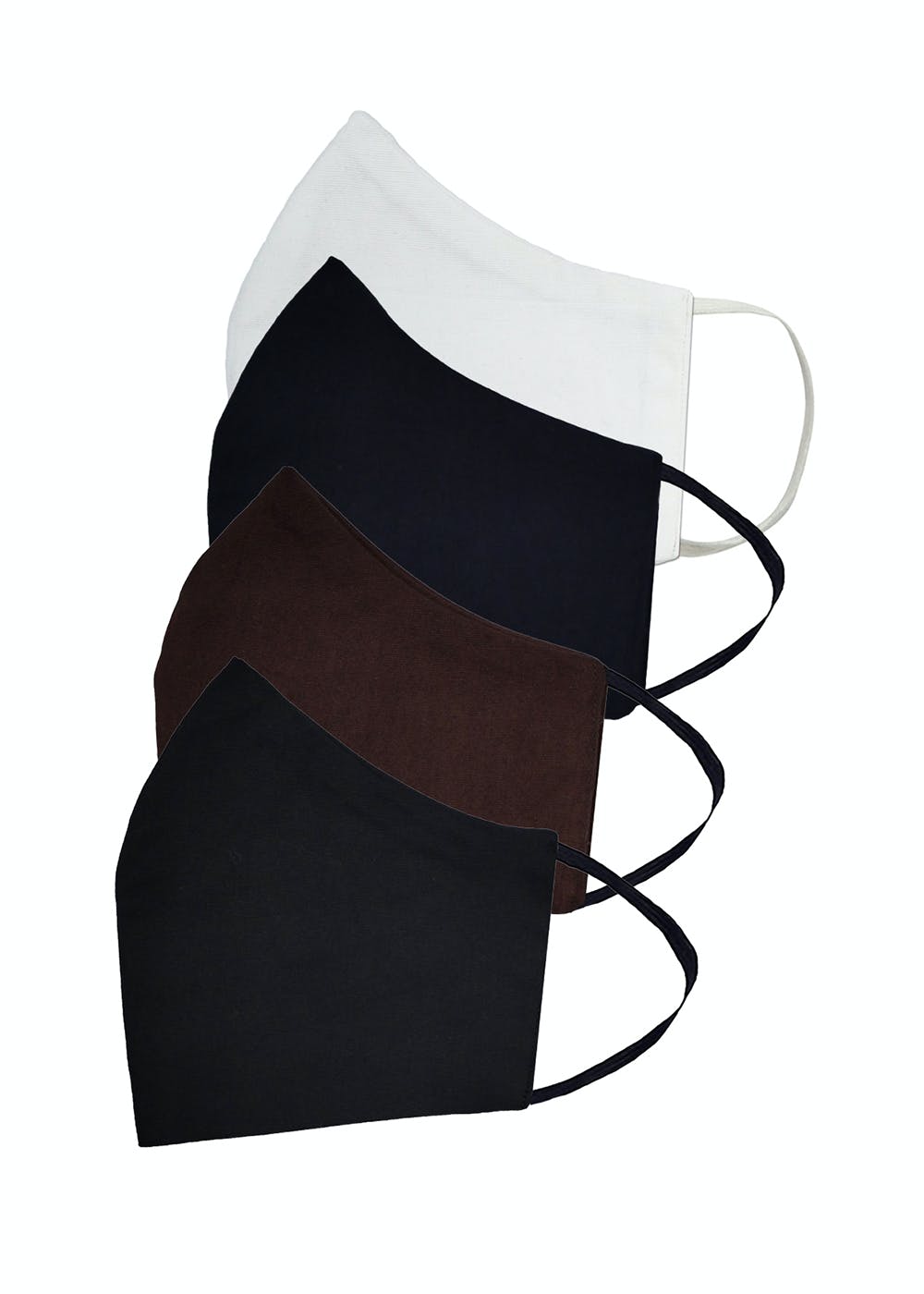 Get Mixed Solid Colors Protective Face Masks - Set of 4 at ₹ 450 | LBB Shop