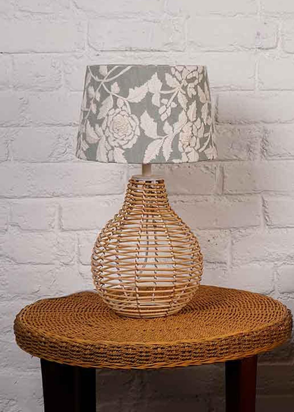 Get Lissa Grey Cotton Head Lampshade at ₹ 4400 | LBB Shop