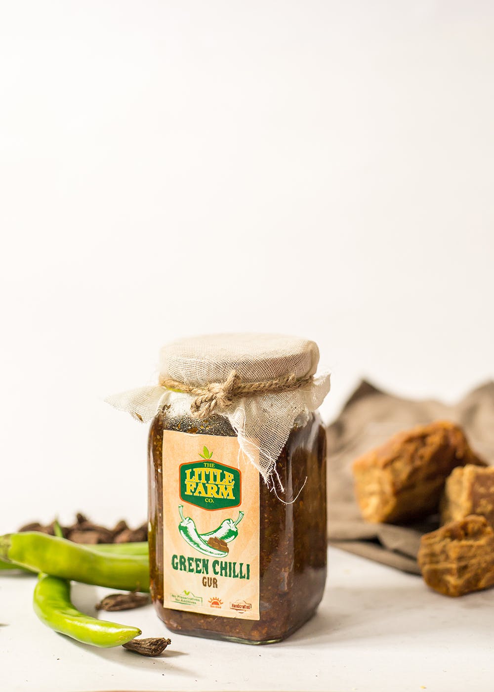 Get Green Chilli Gur Pickle - 400 g at ₹ 350 | LBB Shop