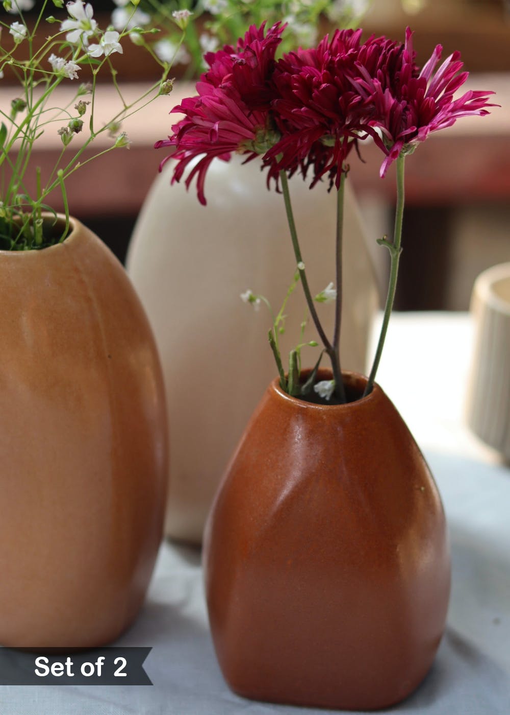 Get Little Rust Vase - Set of 2 at ₹ 999 | LBB Shop