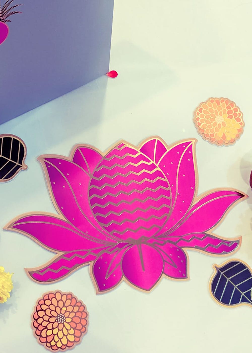 Get RANGOLI - Lotus Bloom Ready Rangoli Pack at ₹ 1086 | LBB Shop
