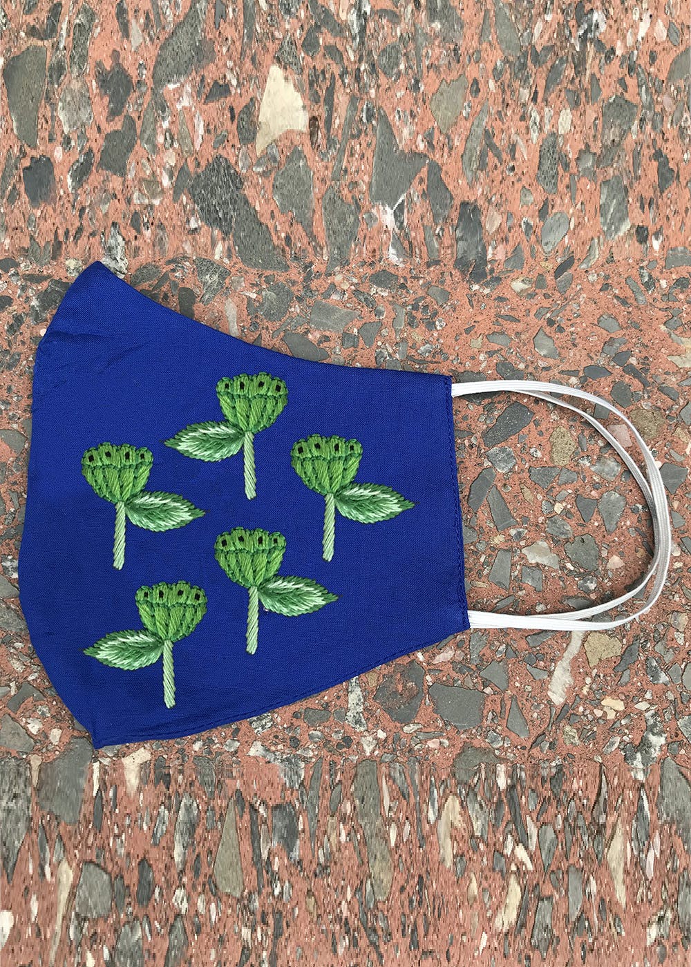 Get Hand Embroidered Lotus Buds In Pond Mask at ₹ 155 | LBB Shop