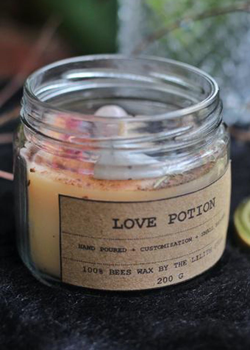 Get Love Potion Candle - Herb & Crystal Infused Candle - 100gm at ₹ 637 ...