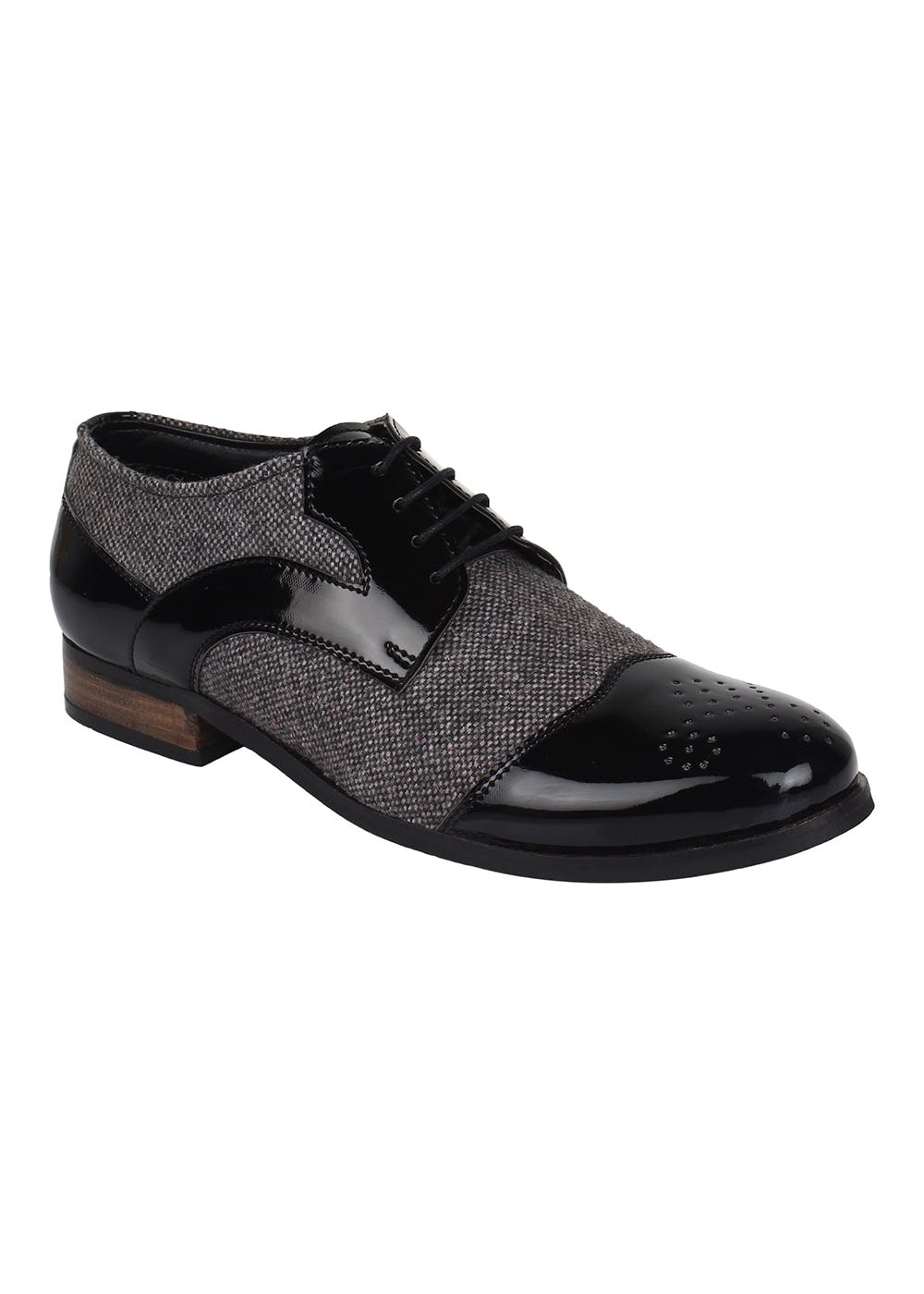 Get Dual Tone Lace Up Perforated Design Shoes at ₹ 1439 | LBB Shop