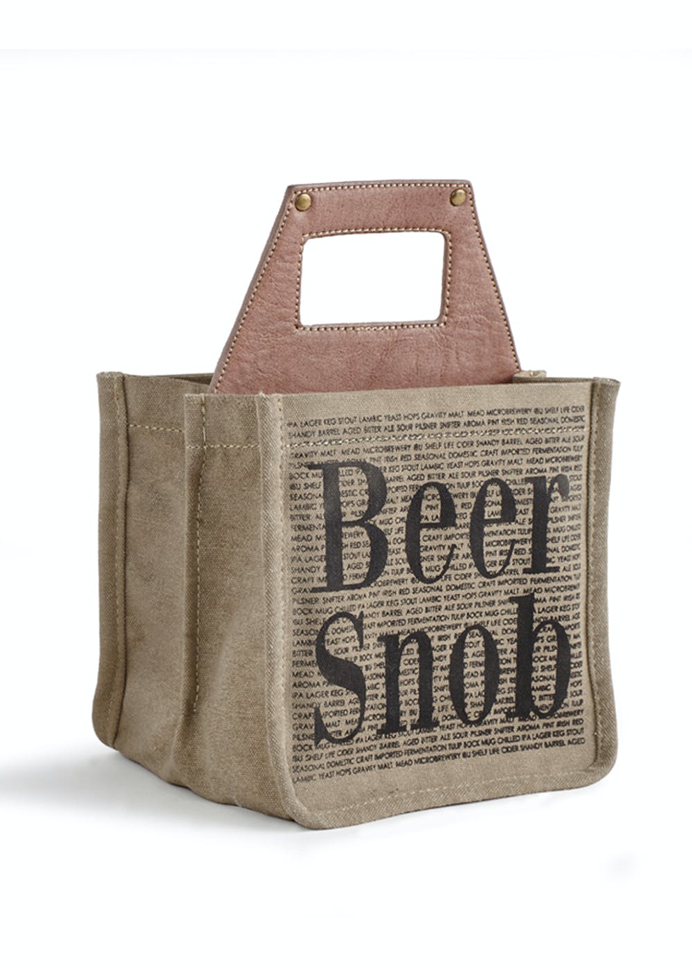 Get Upcycled Canvas Beer 6 Pack Bottle Holder- Beer Snob at ₹ 799 | LBB ...