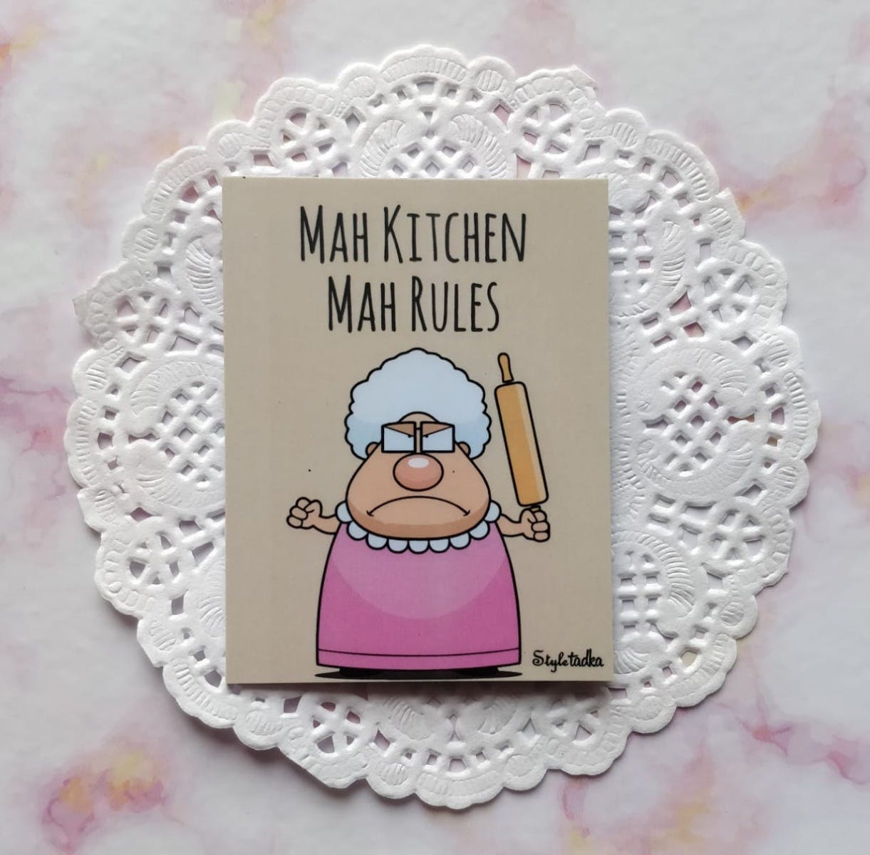 Get Mah Kitchen Mah Rules Fridge Magnet by Styletadka at ₹ 199 | LBB Shop