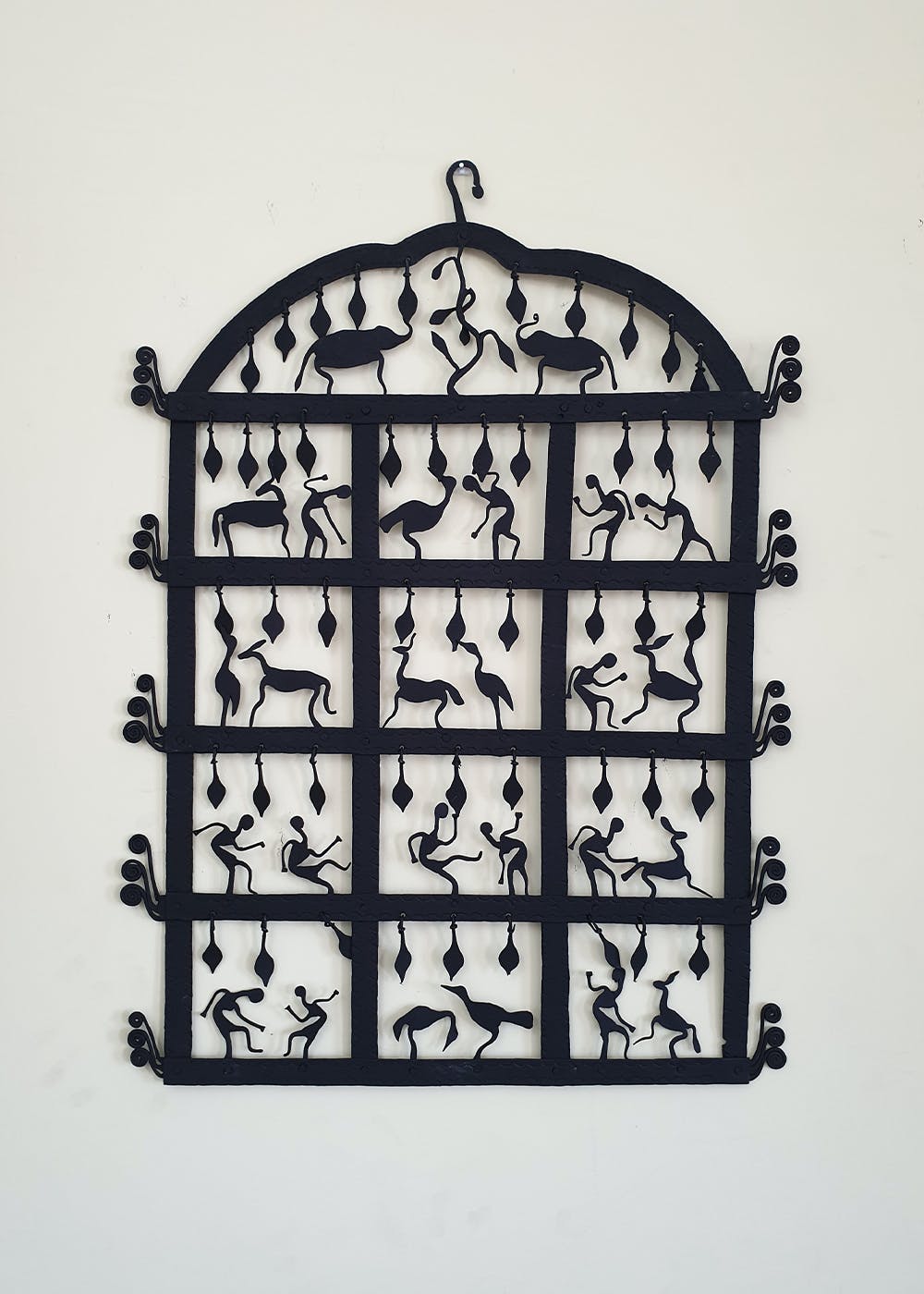 Get Wrought Iron Tribal Jaali Wall Hanging at ₹ 4500 | LBB Shop