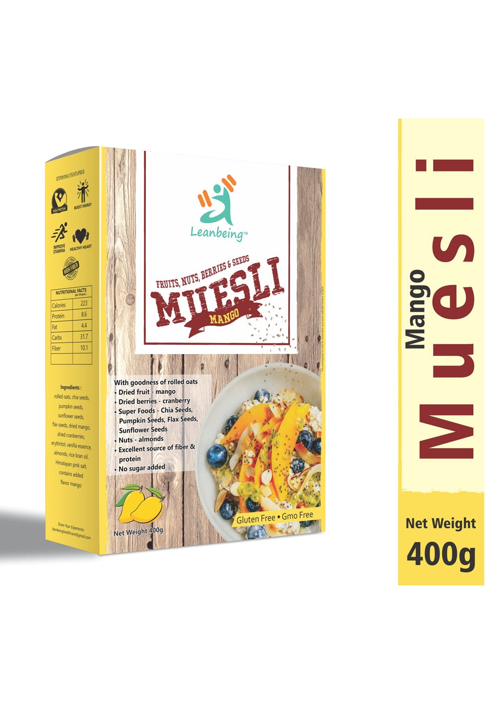 Get Mango Muesli Nuts,Berries & Seeds 400g at ₹ 389 | LBB Shop