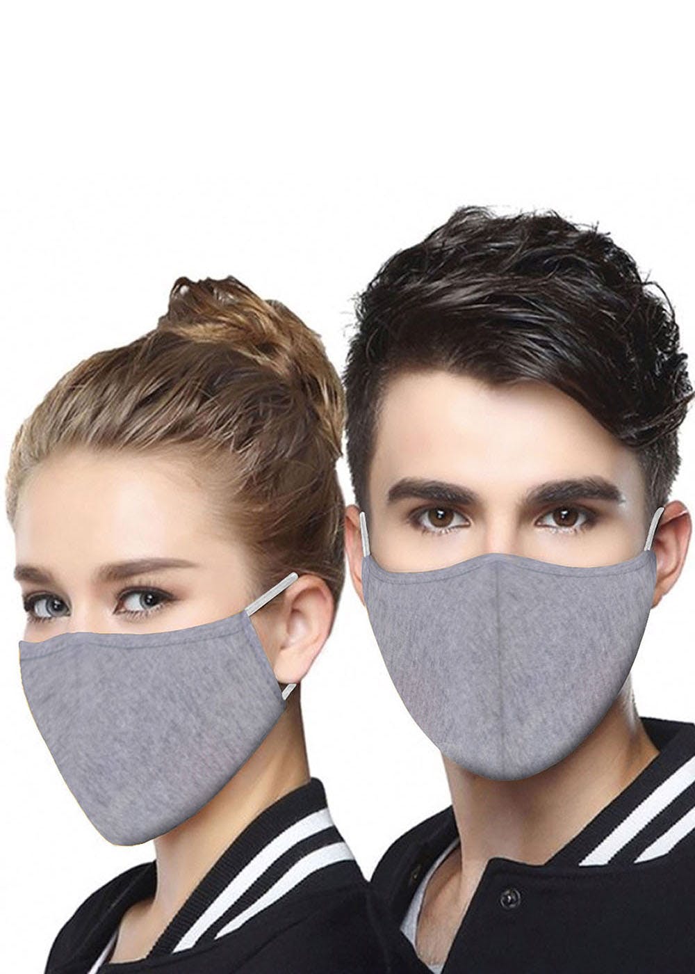 Get 2 Layer Pack Of 3 Reusable Grey Masks at ₹ 289 | LBB Shop