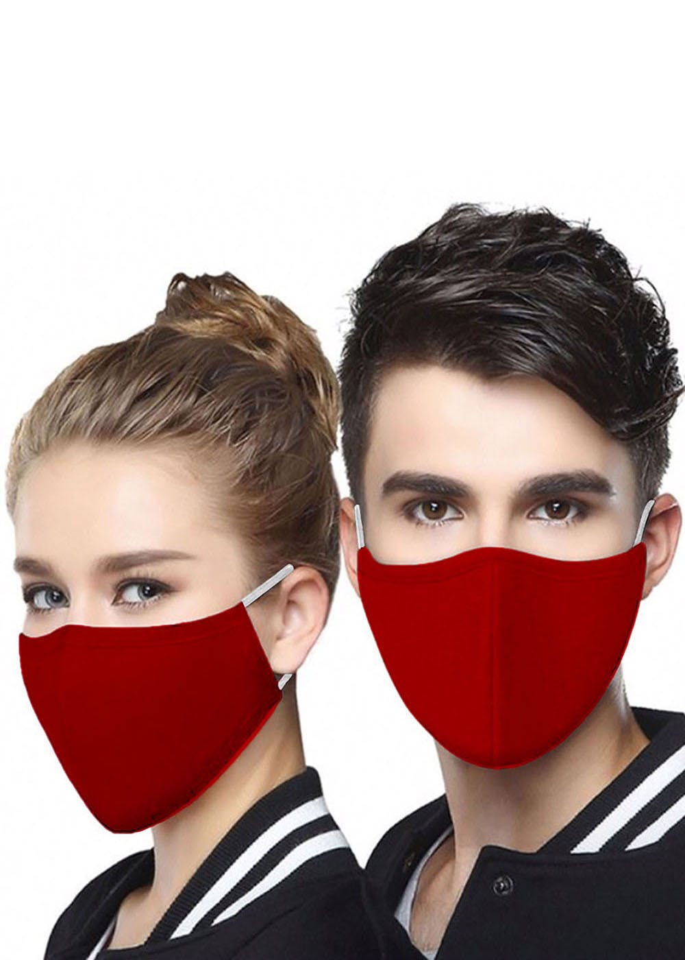 Get 2 Layer Pack Of 3 Reusable Red Masks at ₹ 289 | LBB Shop