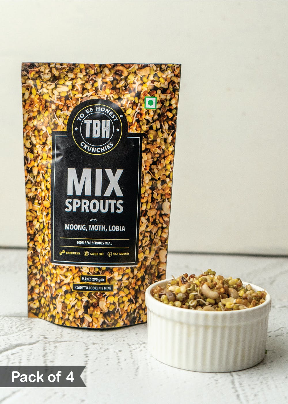 Get Mix Sprouts with Moth Lobia - Pack of 4 at ₹ 430 | LBB Shop