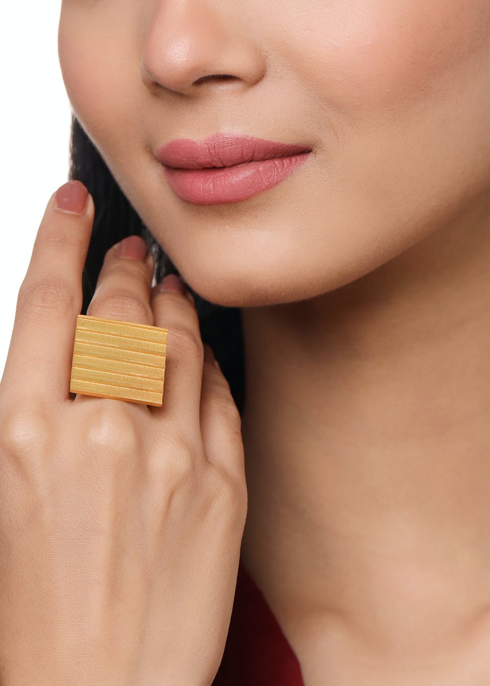 Get Square Shaped Golden Adjustable Ring at ₹ 1200 | LBB Shop