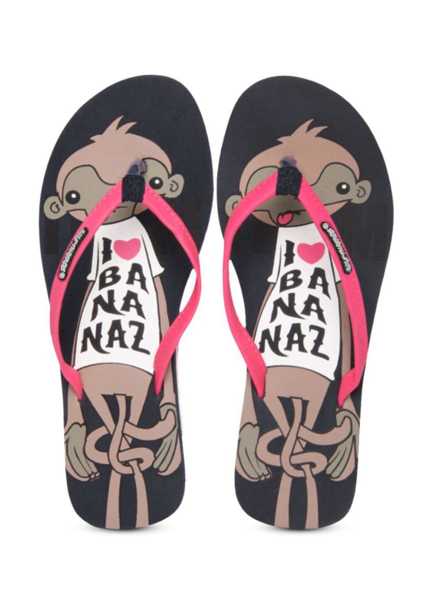 Get Monkey Printed Navy Flip-Flops at ₹ 429 | LBB Shop