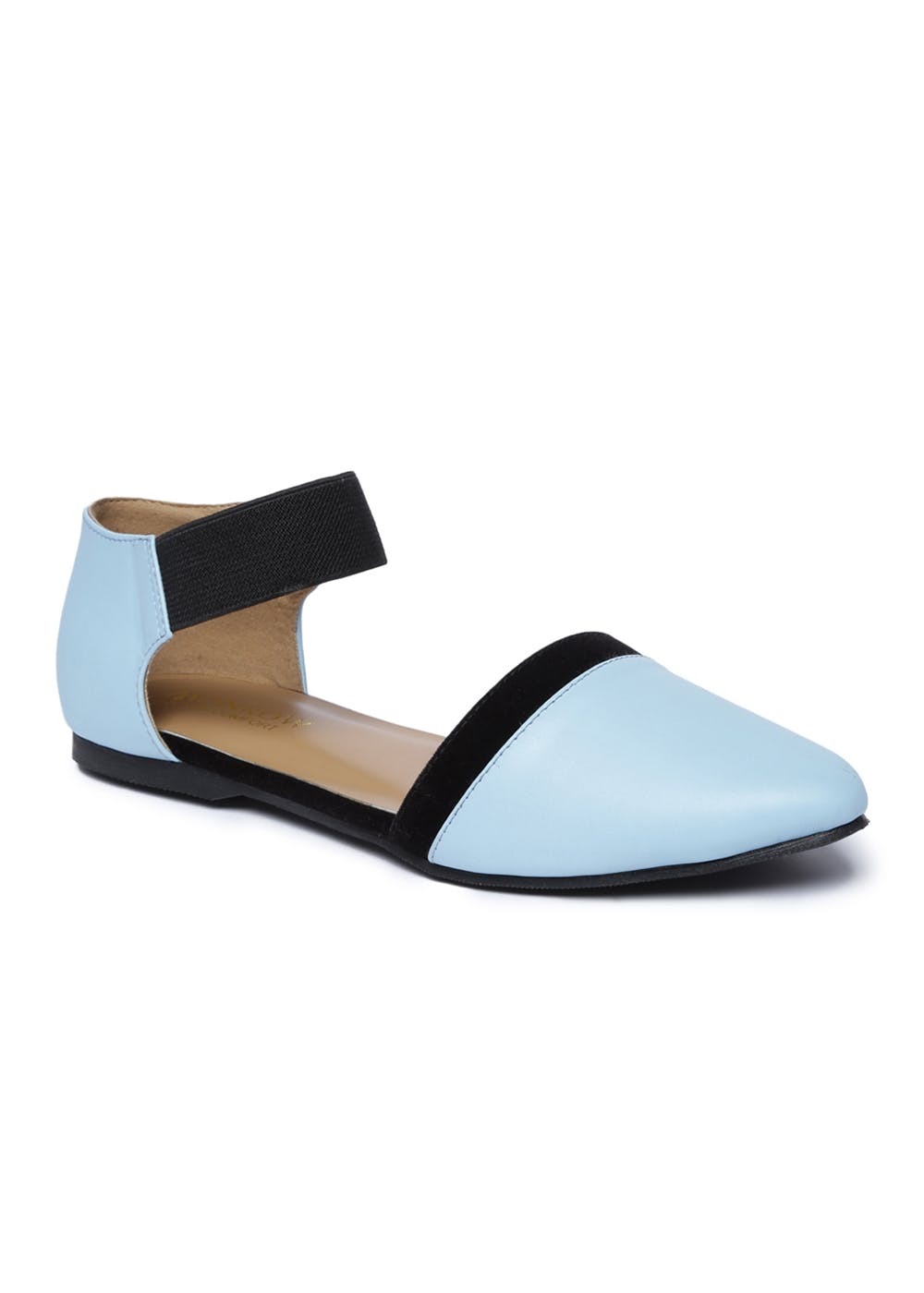 Get Contrast Trim Detail Elasticated Band Flats at ₹ 1199 | LBB Shop