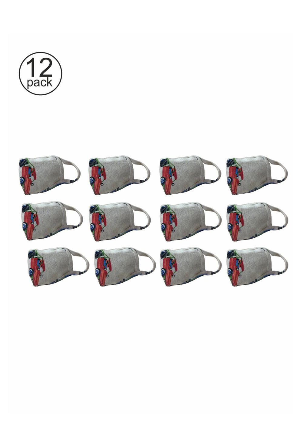 Get Unisex Car Print Kids Pack of 12 Pieces 2 Ply Anti Pollution & Anti ...