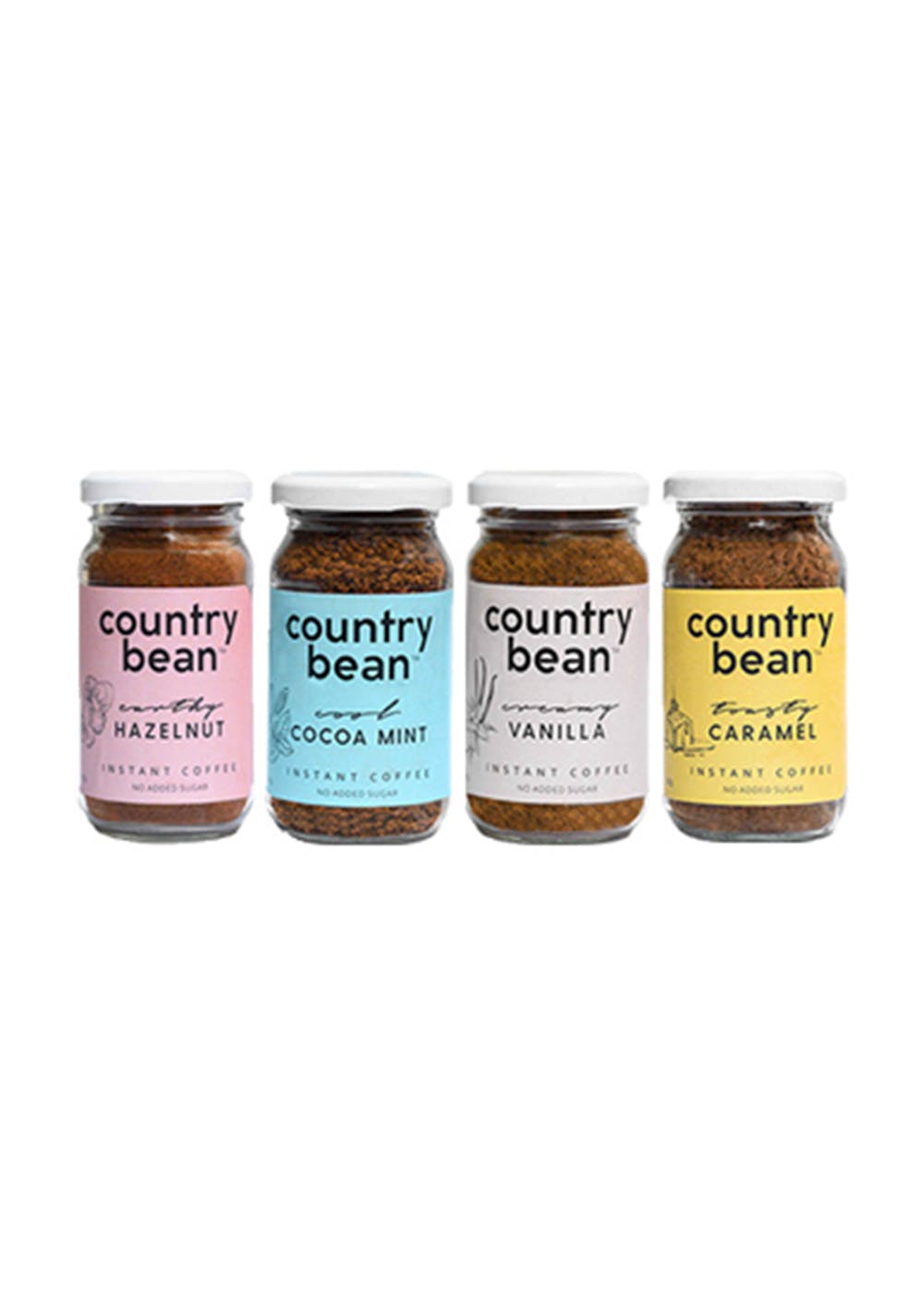 Get Hazelnut, Vanilla, Cocoa Mint & Mint Instant Coffee Combo - Set of ...