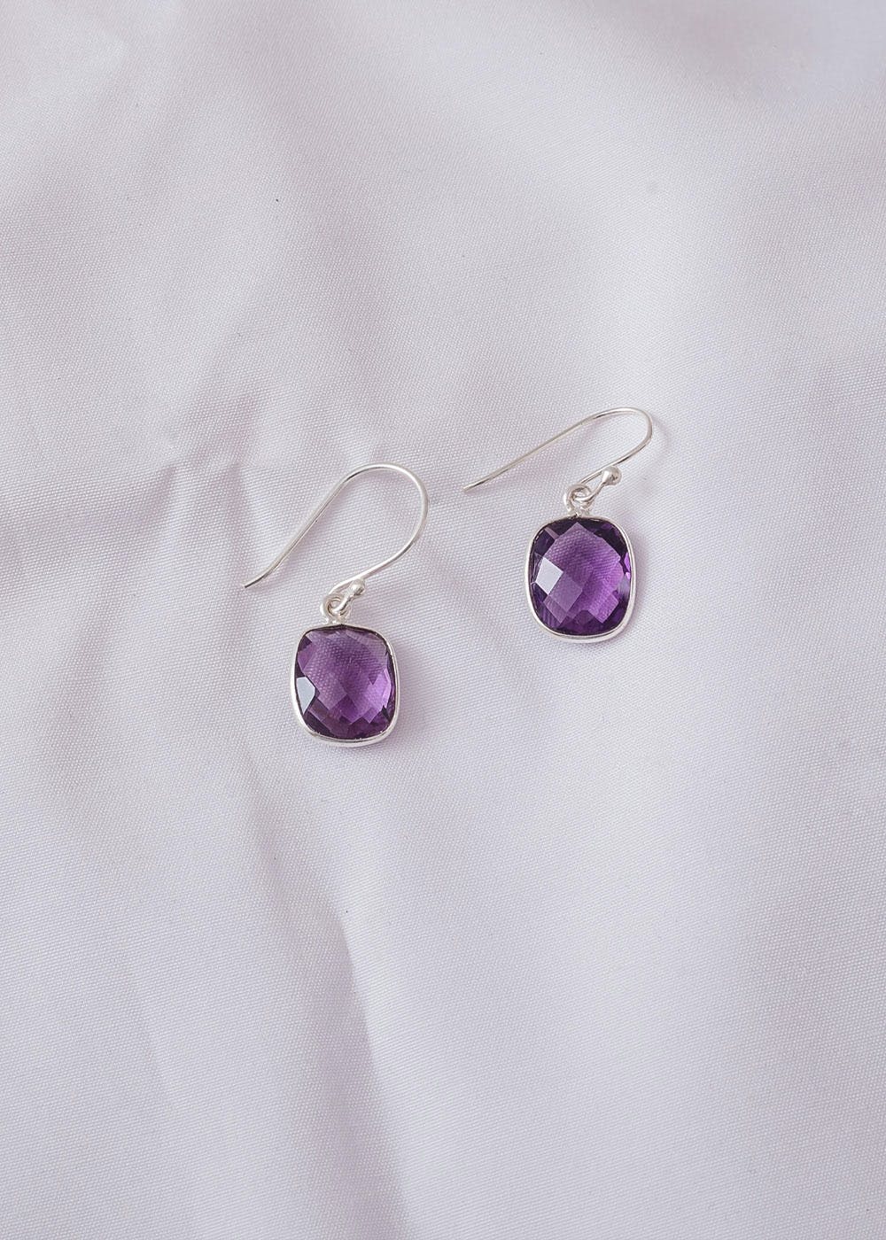 Get Baijani-Amethyst Earrings at ₹ 1200 | LBB Shop
