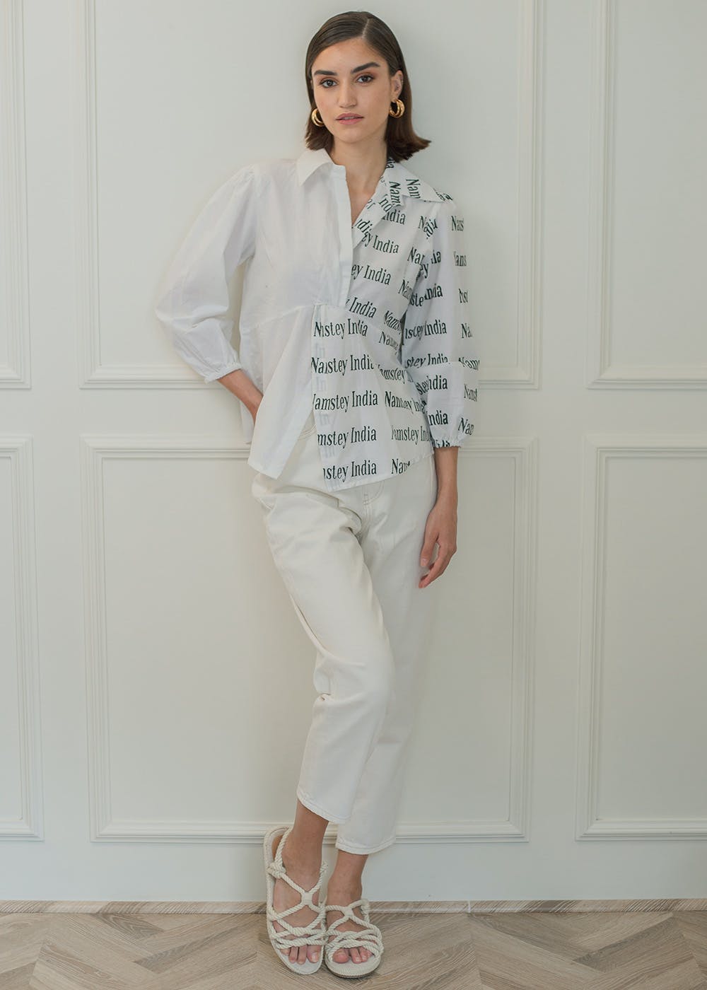 Get Newspaper Knot Shirt at ₹ 2800 | LBB Shop