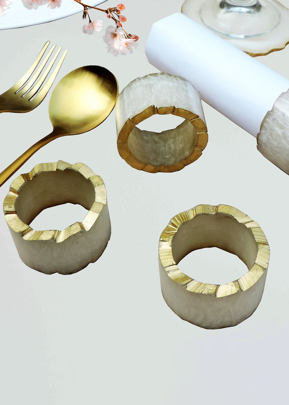 Get Cream Resin Napkin Ring - Set Of 4 at ₹ 399 | LBB Shop