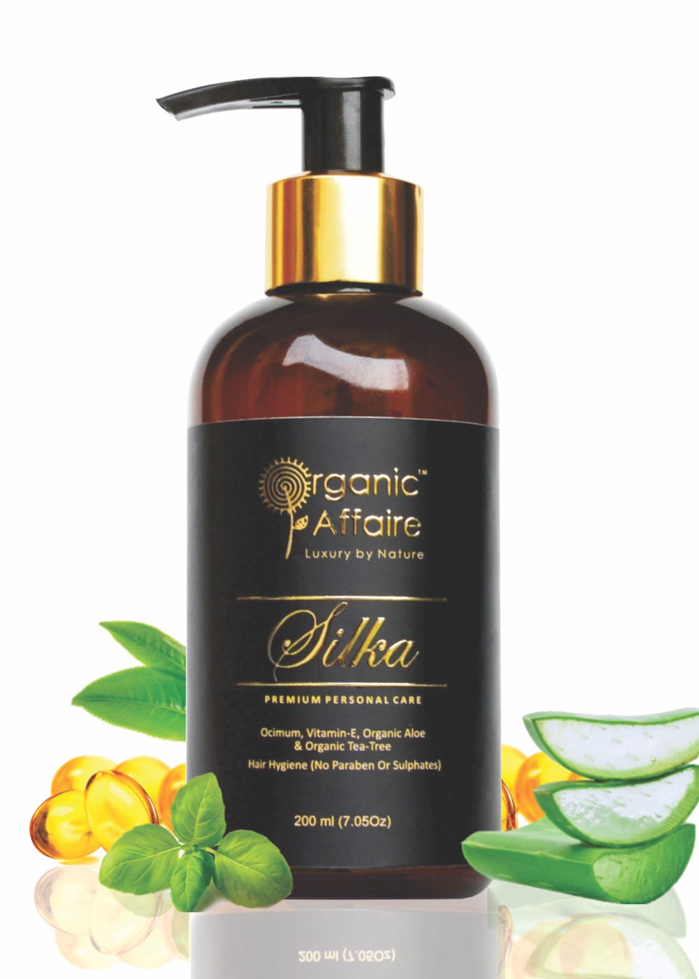 Get Silka Shampoo - Aloe, Ocimum & Tea Tree (200ml) at ₹ 549 | LBB Shop