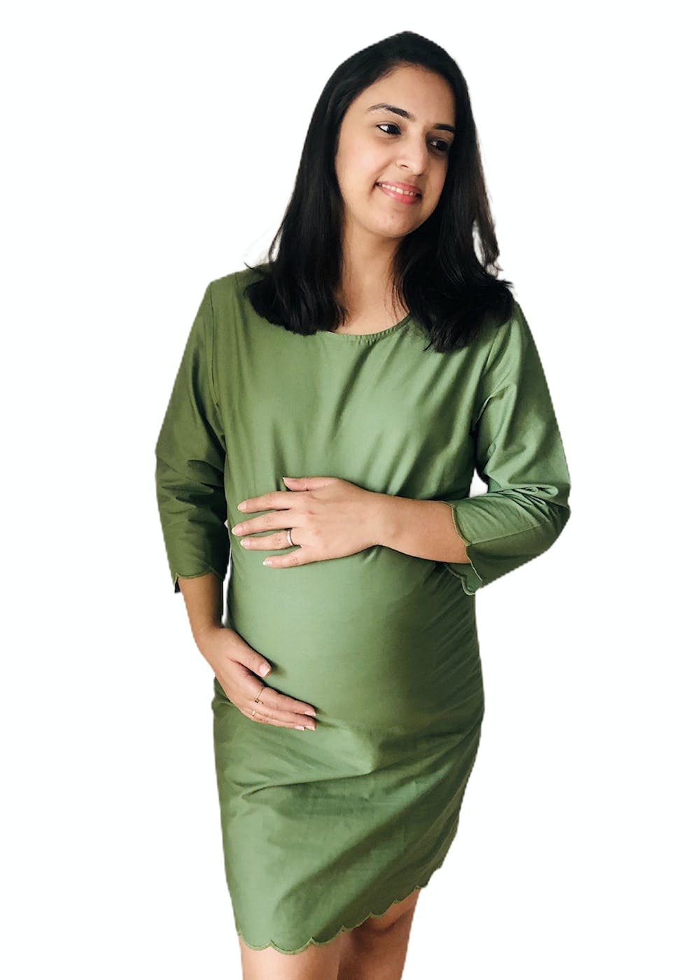 Get Solid Cut Style Short Maternity Dress at ₹ 1699 | LBB Shop