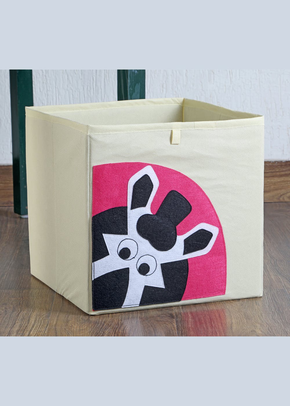 Get Off-White Zebra Patch Foldable Storage Cube at ₹ 499 | LBB Shop