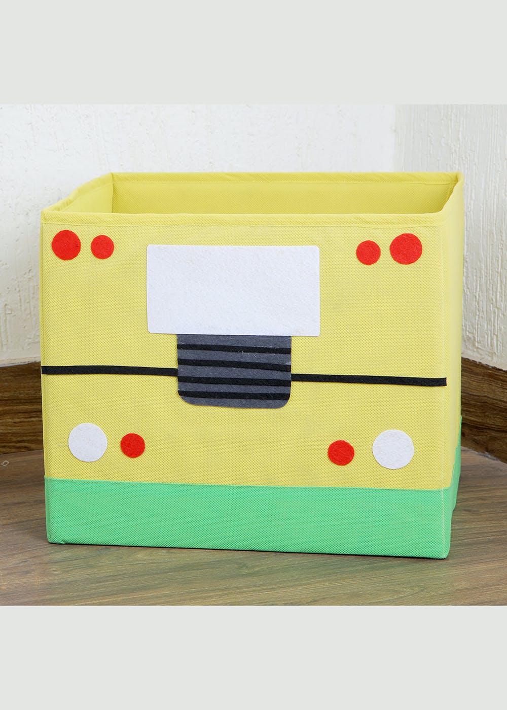 Get Yellow School Bus Patch Foldable Storage Cube at ₹ 549 | LBB Shop