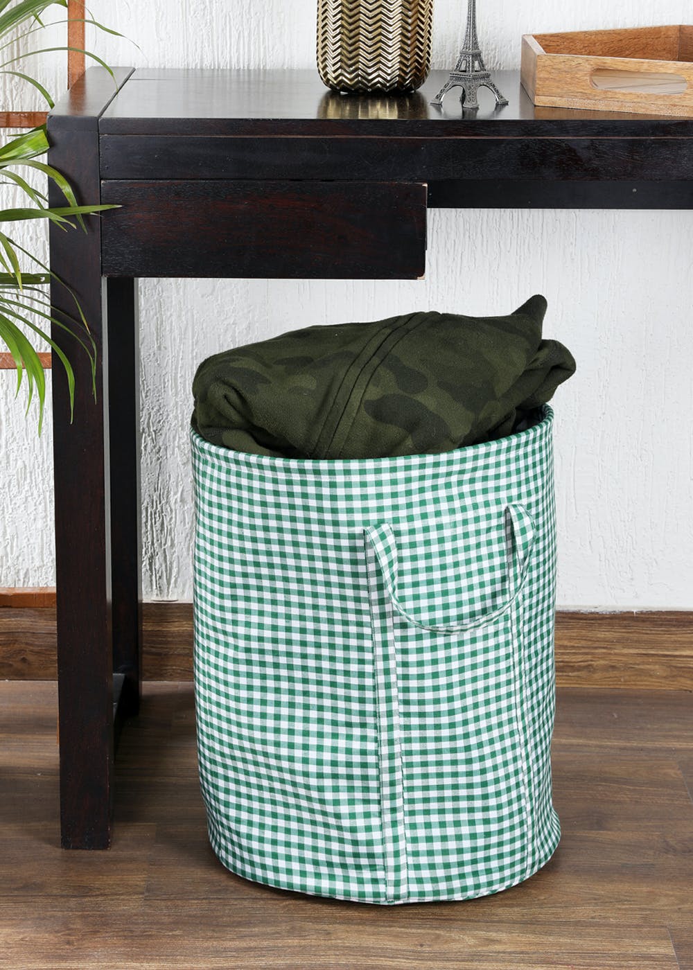 Get Green Check Storage Hamper at ₹ 499 | LBB Shop