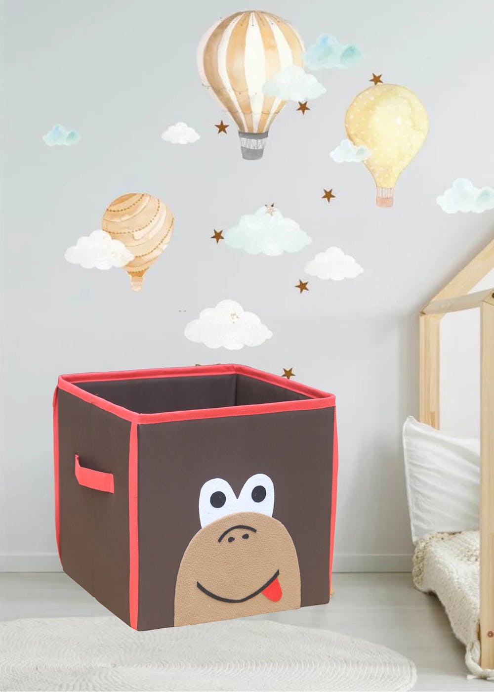 Get Kevin Monkey Medium Storage Cube For Kids Room at ₹ 499 | LBB Shop