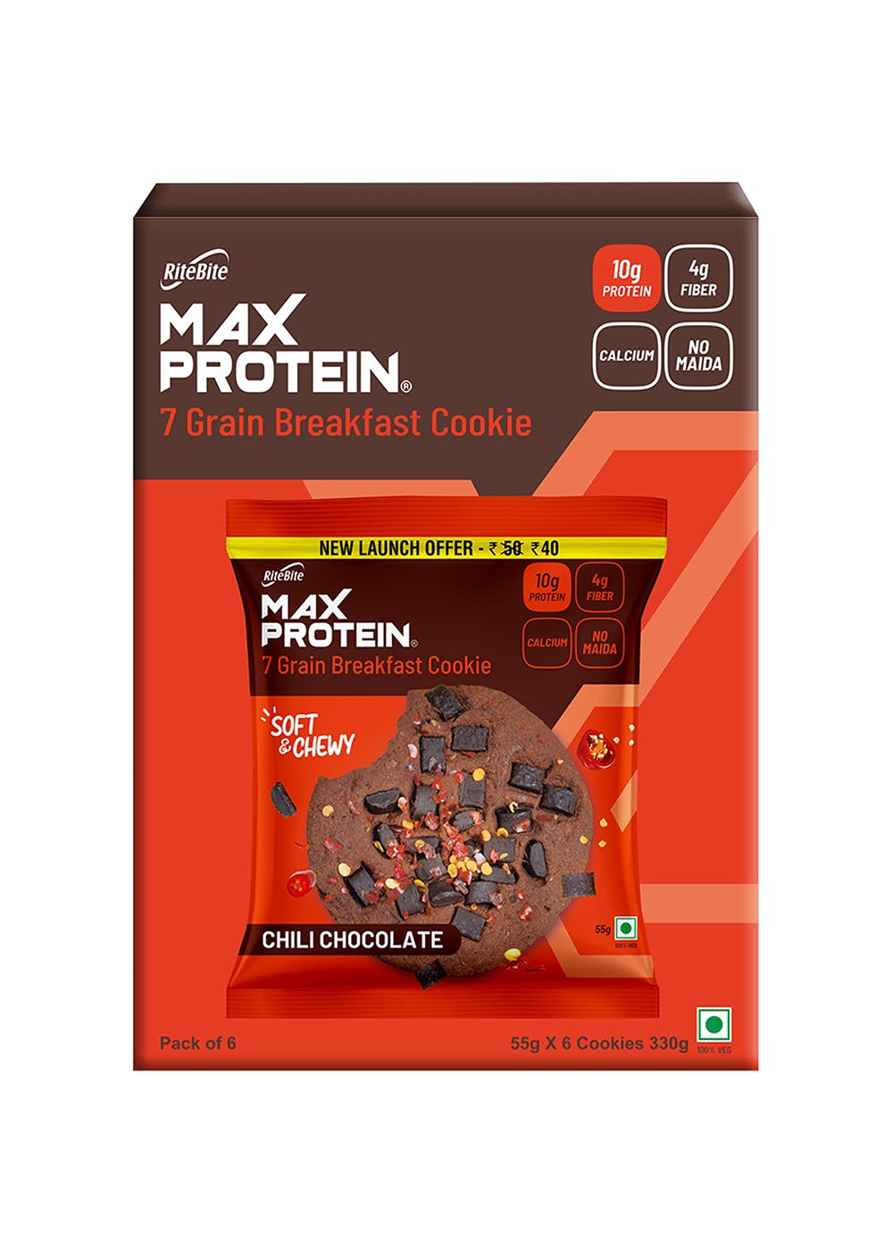 Get Max Protein Cookies – Chili Chocolate at ₹ 206 | LBB Shop