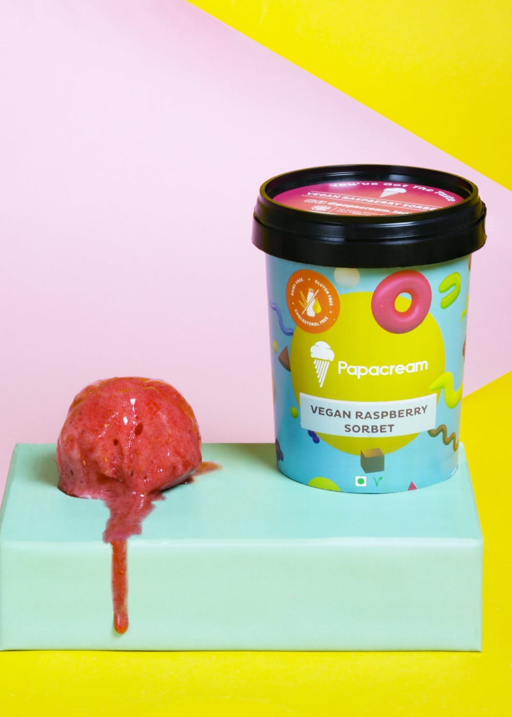 Get Vegan Raspberry Sorbet Ice Cream (500ml) at ₹ 450 | LBB Shop