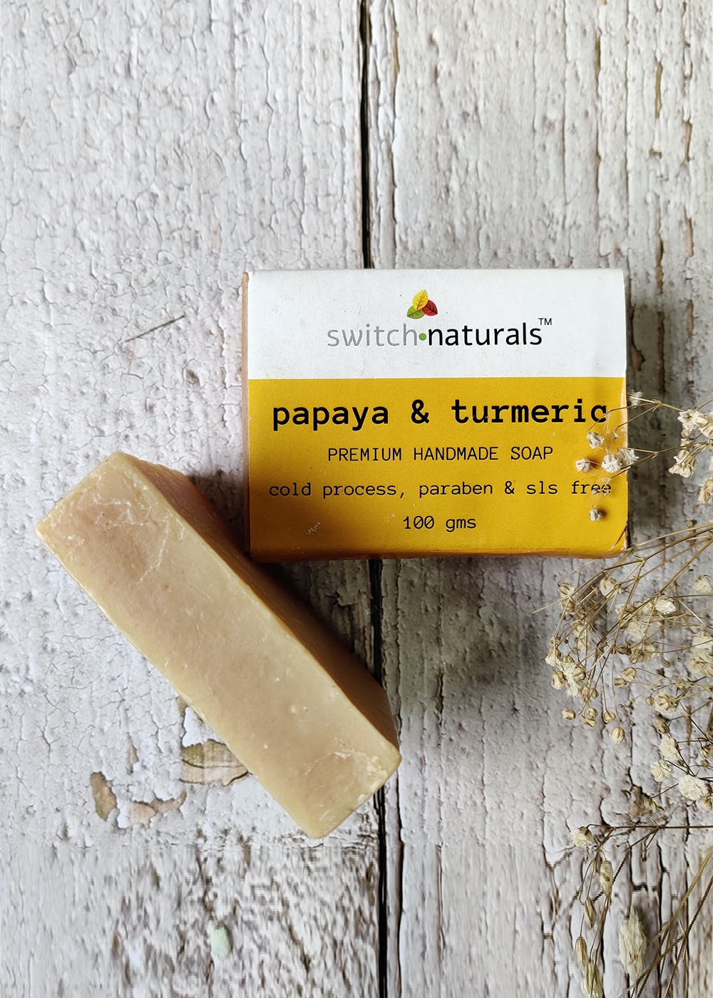 Get Handmade Cold Process Soap - Papaya & Turmeric at ₹ 255 | LBB Shop