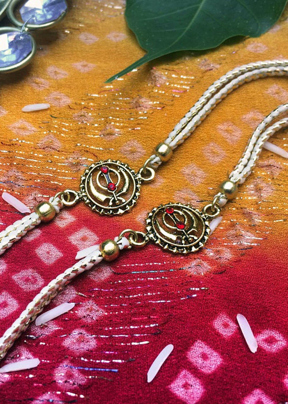 Get Khanda Rakhi Combo - Set of 2 at ₹ 405 | LBB Shop