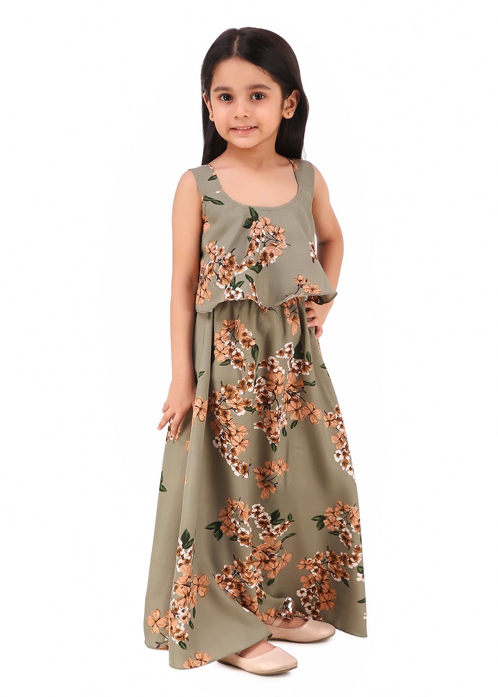 Get Floral Printed Maxi Dress For Girls at ₹ 899 | LBB Shop