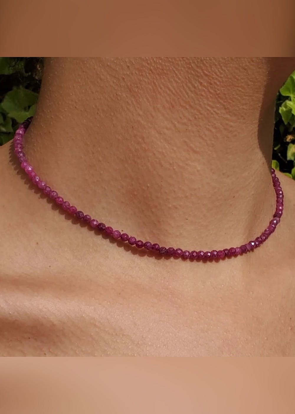 Get Dainty Ruby Beaded Necklace at ₹ 1125 | LBB Shop