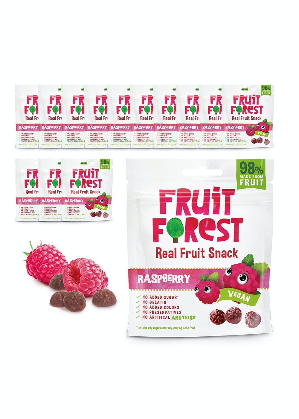 Get Pack of 14 Raspberry Real Fruit Gummy at ₹ 1790 | LBB Shop