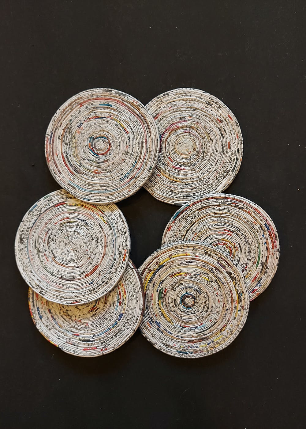 Get Recycled Paper Round Coaster- Set of 6 at ₹ 650 | LBB Shop