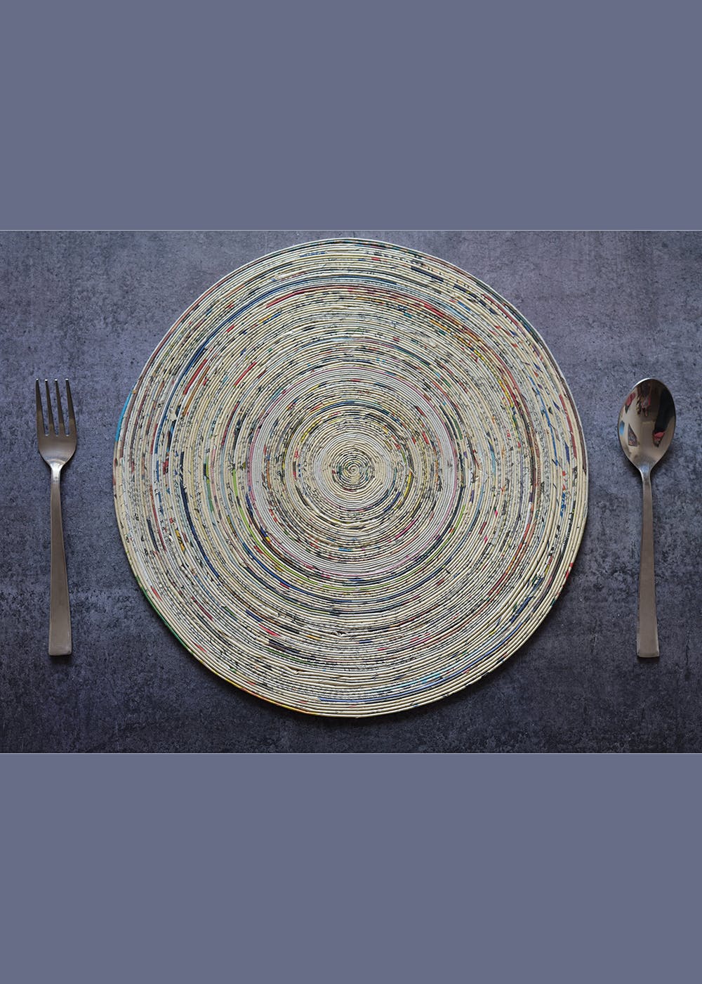 Get Recycled Paper Round Table Mats- Set of 6 at ₹ 1800 | LBB Shop