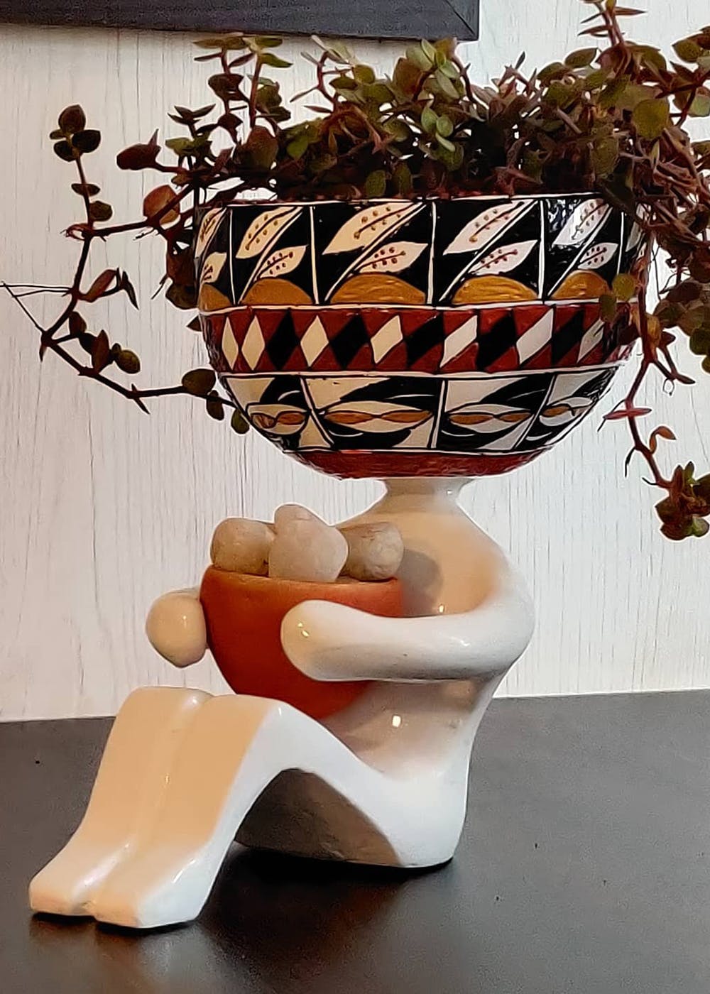 Get Native American Knees Up Figurine Planter at ₹ 1200 | LBB Shop