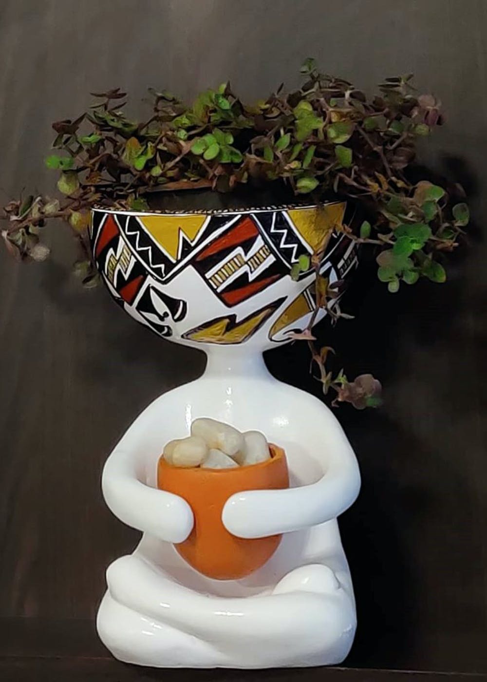 Get Native American Cross-legged Figurine Planter at ₹ 1200 | LBB Shop