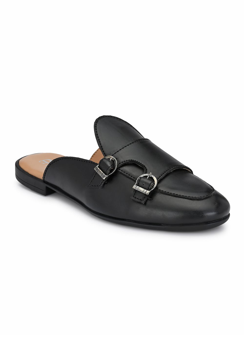 Get Double Buckle Detail Vegan Mules at ₹ 849 | LBB Shop