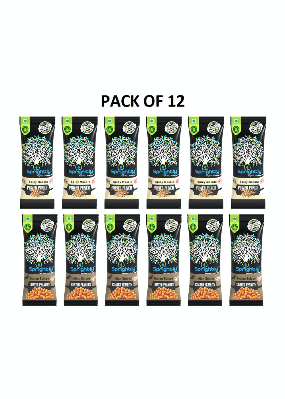 Get Power Punch & Spices Coated Peanuts Combo Pack (Pack of 12) at ...