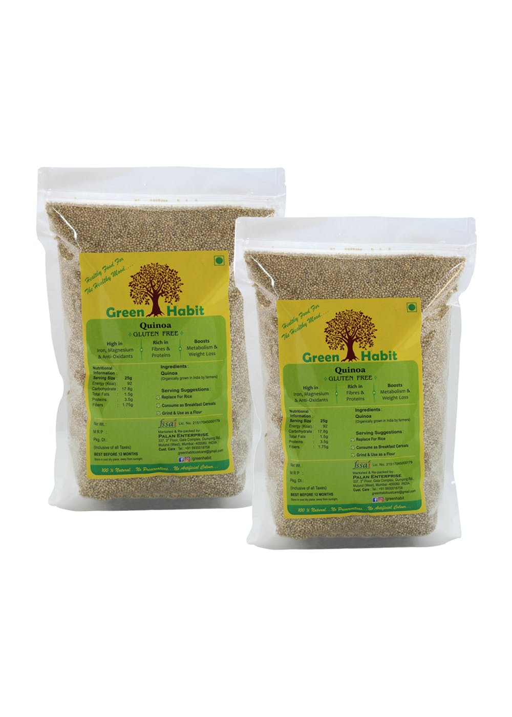 Get White Bold Quinoa(Pack Of 2) - 3Kg (1.5Kg x 2) at ₹ 1100 | LBB Shop